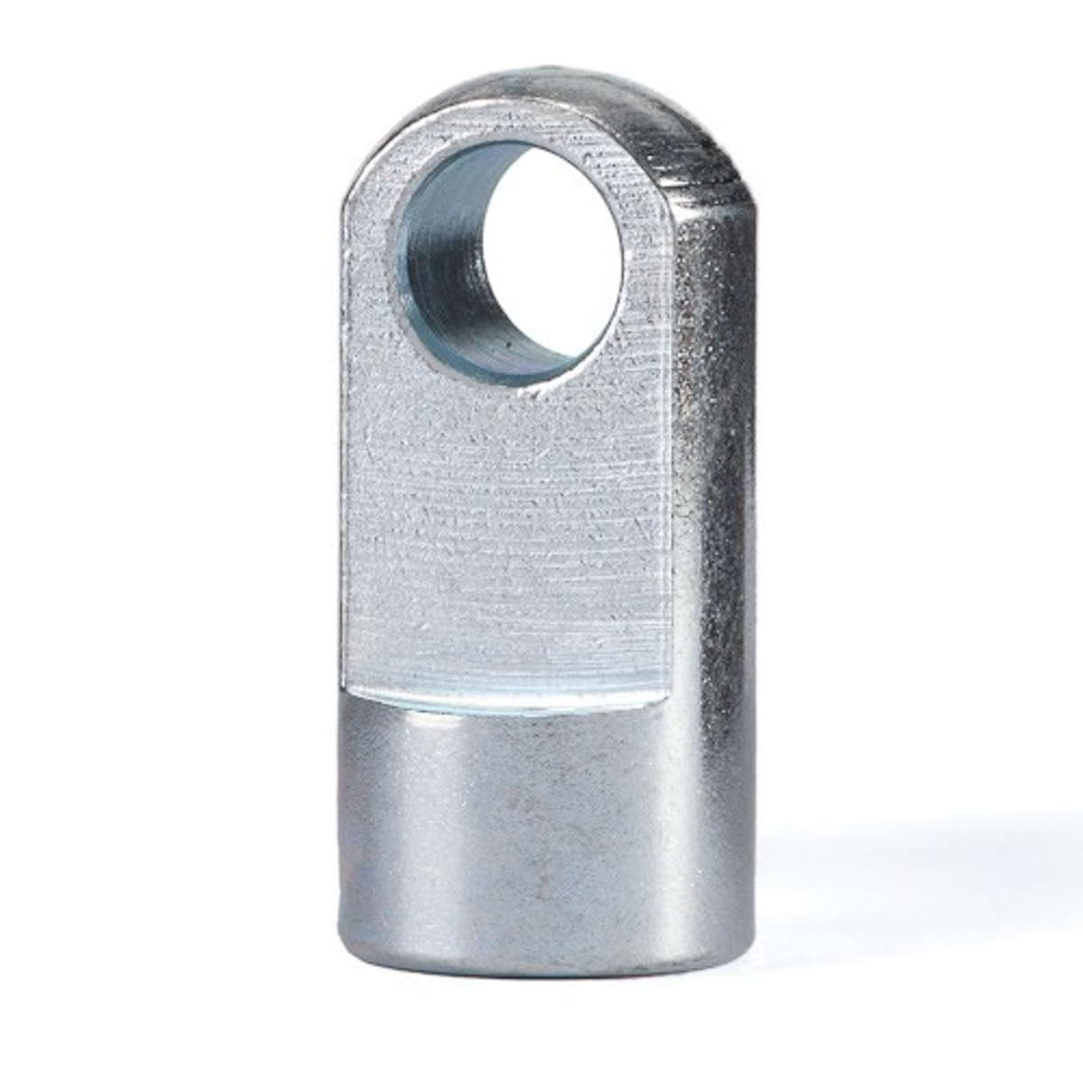 E12 - Zinc Plated Eyelet with a 8mm hole, 10mm thick and 25mm long