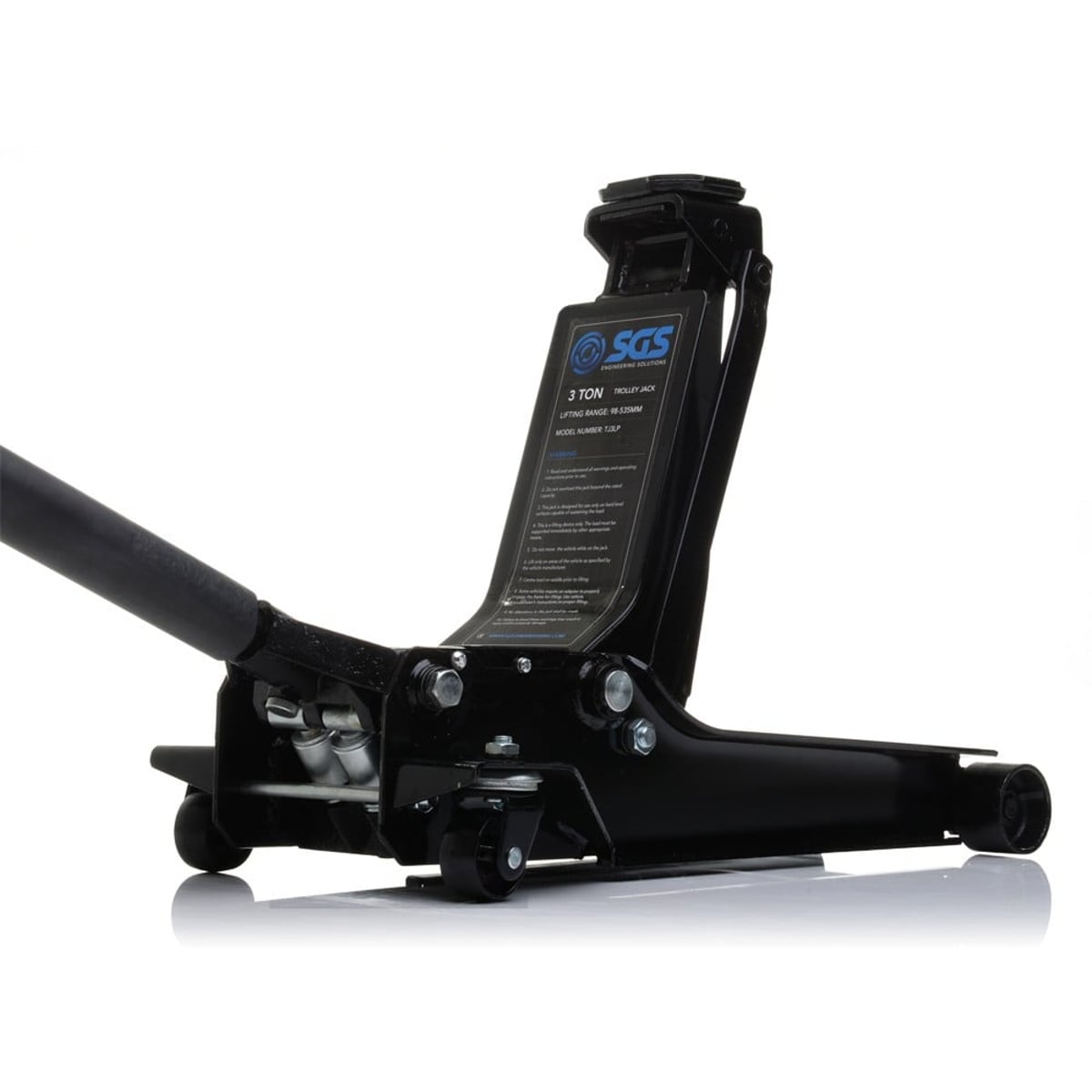 SGS 3 Tonne Low Profile Heavy Duty Garage Trolley Jack and Axle Stands