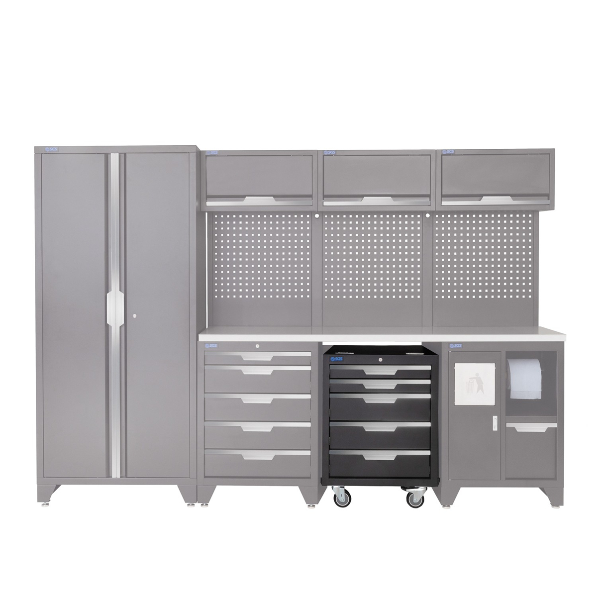 SGS 5 Drawer Mobile Tool Cabinet | Portable Garage Storage