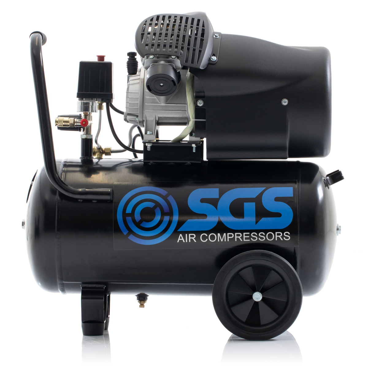 SGS 50 Litre Direct Drive Air Compressor with Spray Gun Kit - 14.6CFM ...