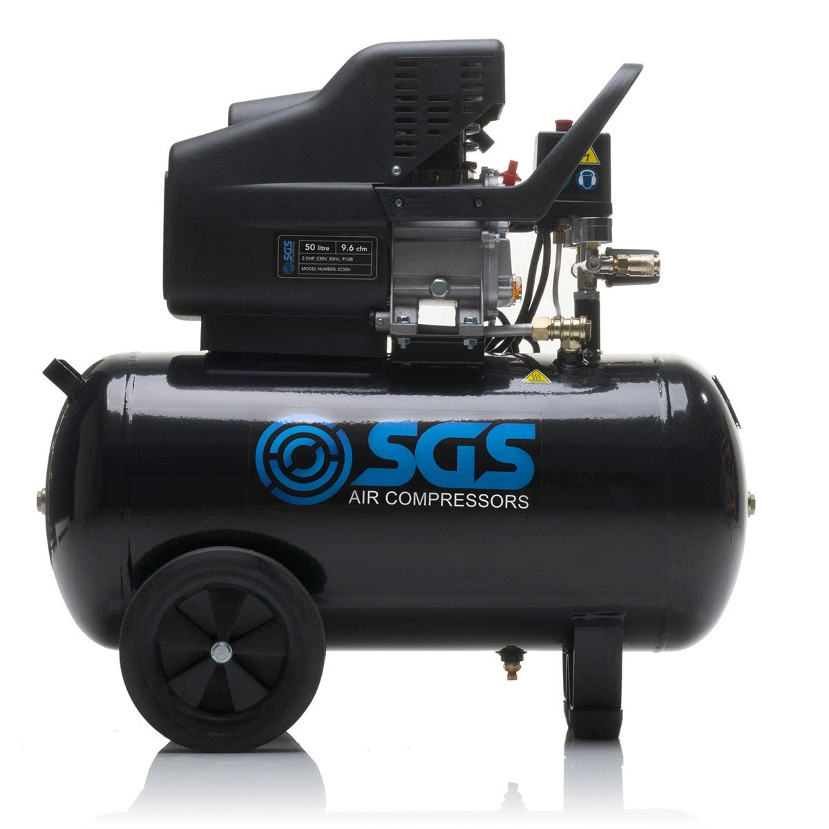 SGS 50 Litre Direct Drive Air Compressor & 5 Piece Tool Kit