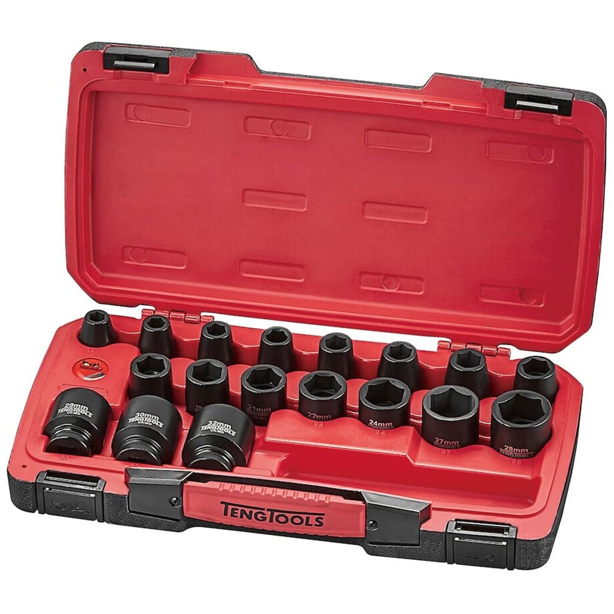 Teng Tools MECCA PRO 1/2in Impact Socket Set DIN 22 Pieces