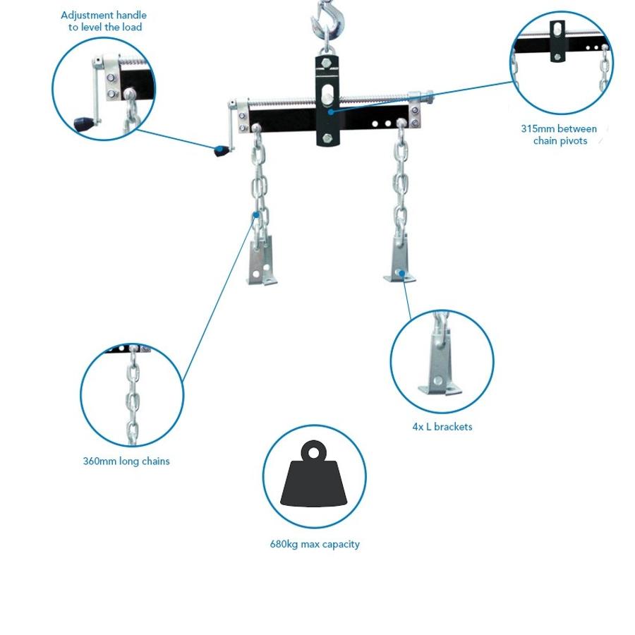 680kg Engine Crane Load Leveller