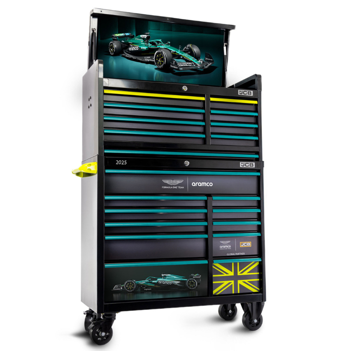 2025 Aston Martin Aramco Formula One® Team x JCB Roller Cabinet and Top ...