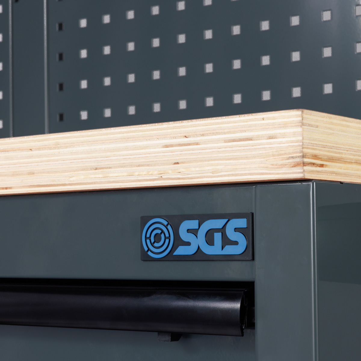 SGS 53in Garage Workstation with Top Cabinets | Pegboard & Accessories