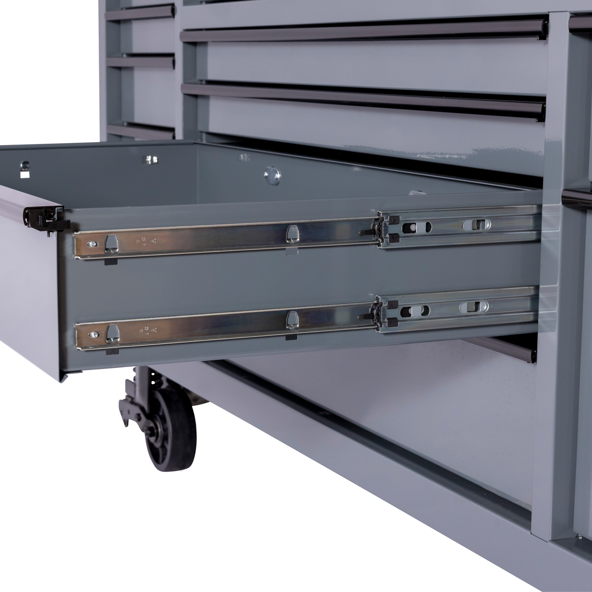 SGS 72in 14 Drawer Roller Cabinet with Top Hutch Storage | Slate Grey