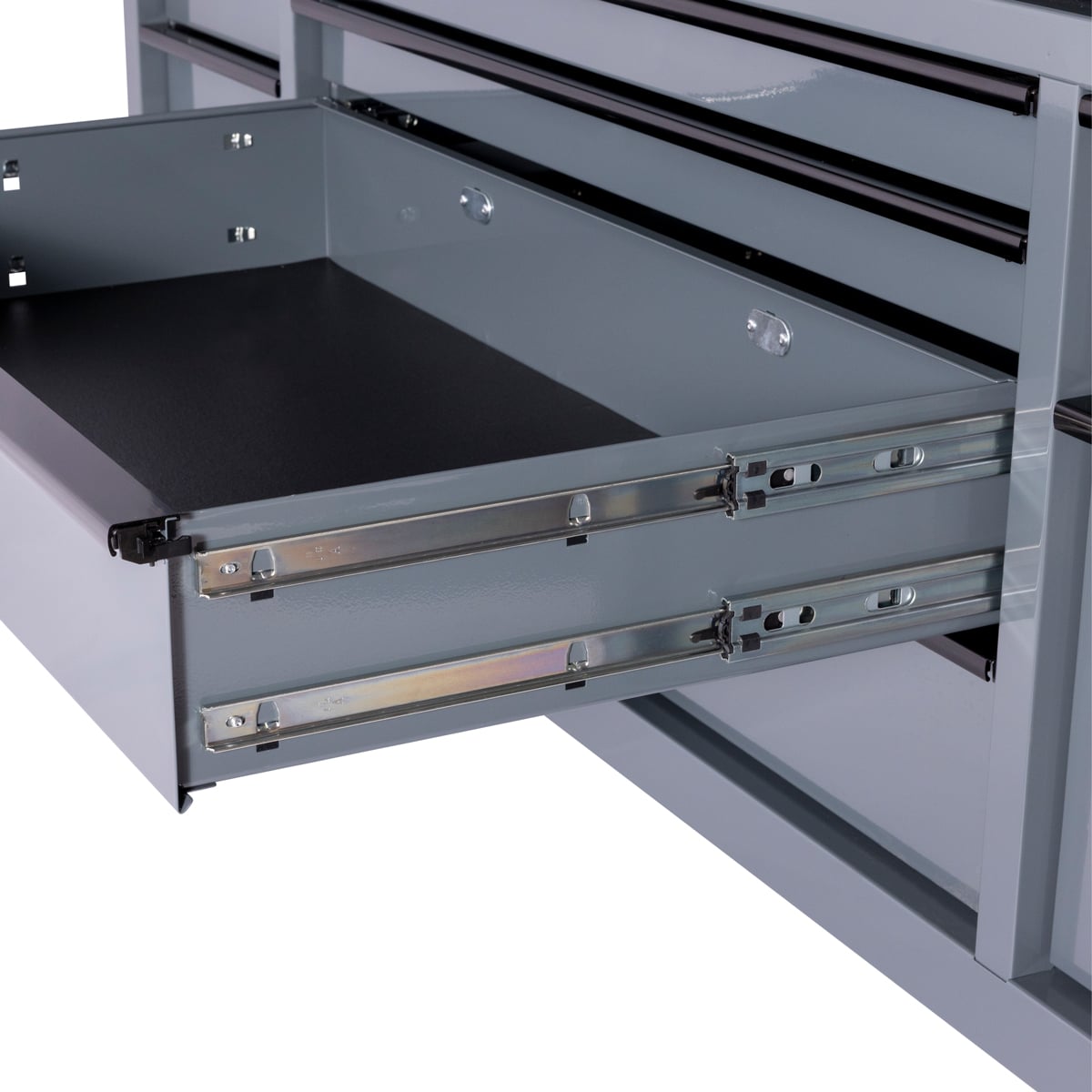 SGS 72in 14 Drawer Roller Cabinet with Top Hutch Storage | Slate Grey